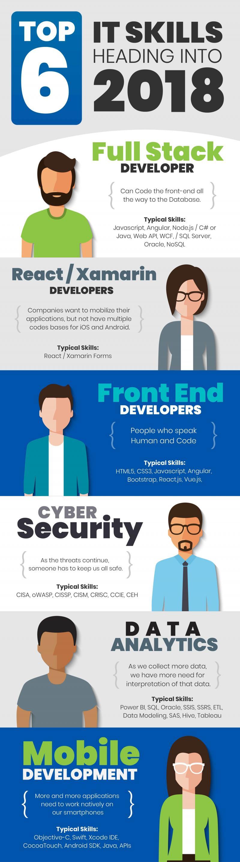Top 6 IT Skills Heading into 2018 [INFOGRAPHIC] - Decide Consulting