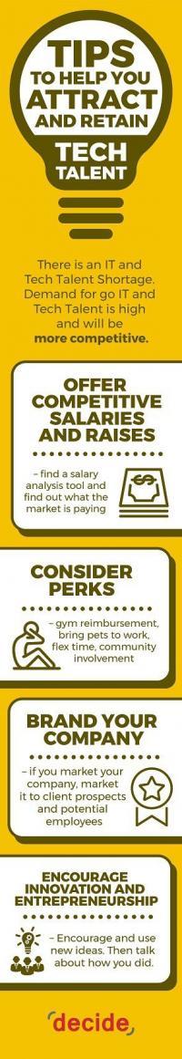 Tips to Help You Attract and Retain Tech Talent - [INFOGRAPHIC ...