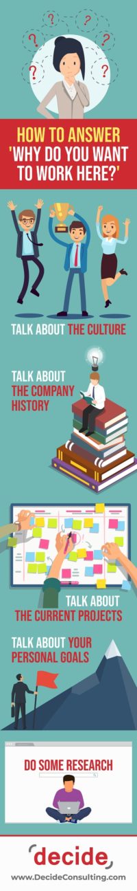 Why do You Want to Work Here [Infographic] | Decide Consulting